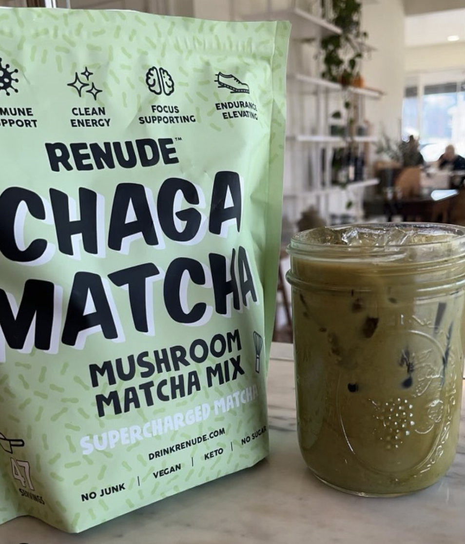 Prickly Pear MATCHA Latte | June's Breakfast + Patio